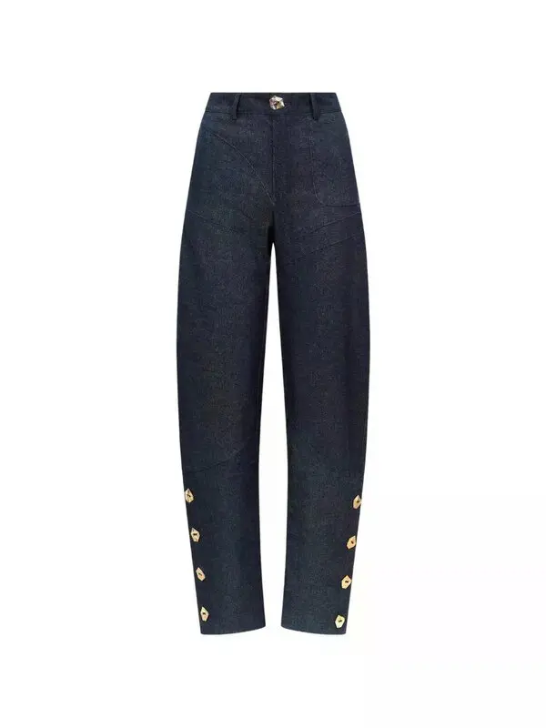 VIOLANTE NESSI Brancusi Wide-leg Panelled Jeans - Blue