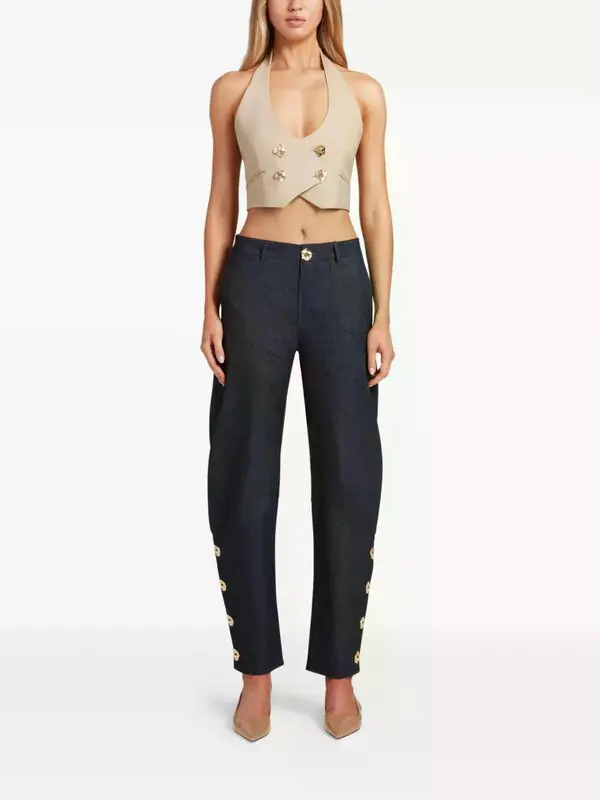VIOLANTE NESSI Brancusi Wide-leg Paneled Jeans