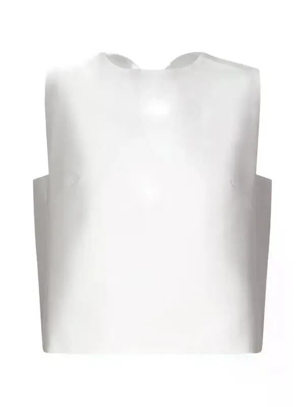 VIOLANTE NESSI Son Bow-detail Sleeveless Top - White