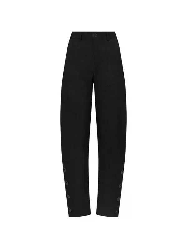 VIOLANTE NESSI Brancusi Buttoned Jeans - Black