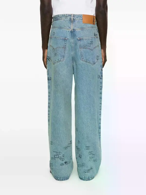 Vetements Stamp-print Jeans