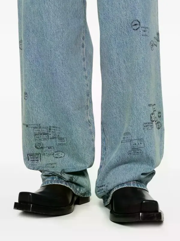 Vetements Stamp-print Jeans