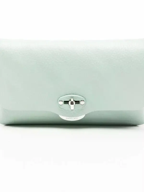 ZANELLATO Small Lettera Turnlock Clutch - Blue
