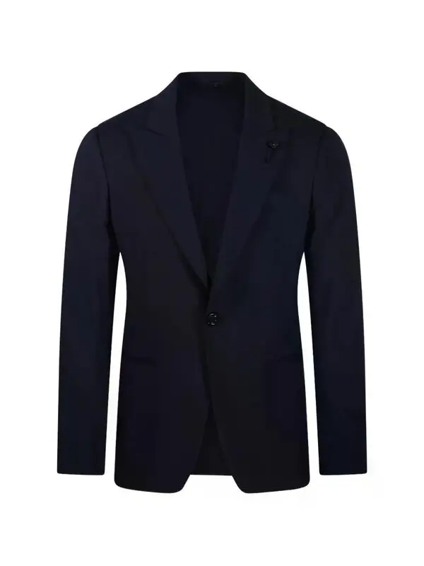 LARDINI Single-breasted Blazer - Blue