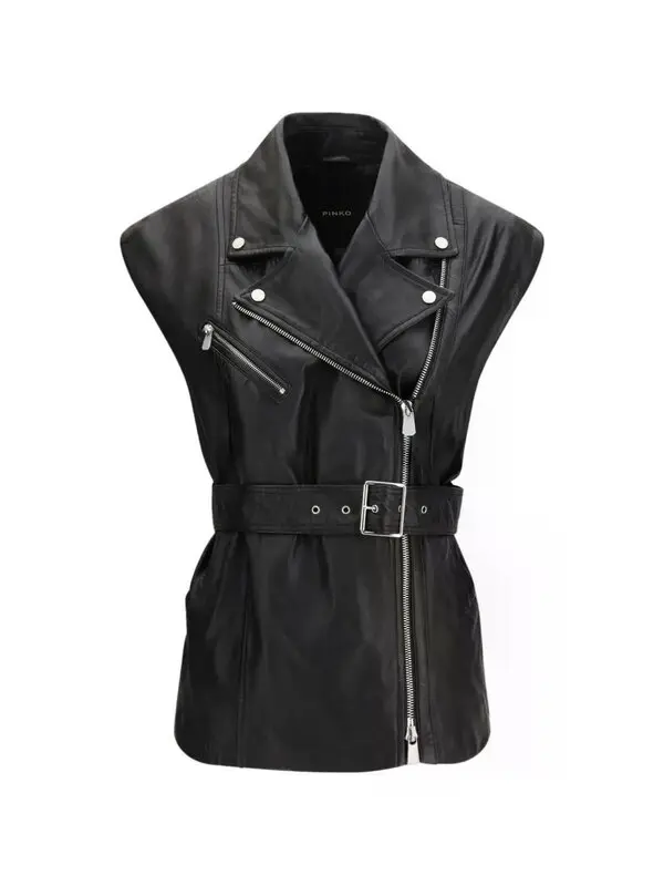 Pinko Gypsy Belted Gilet - Black