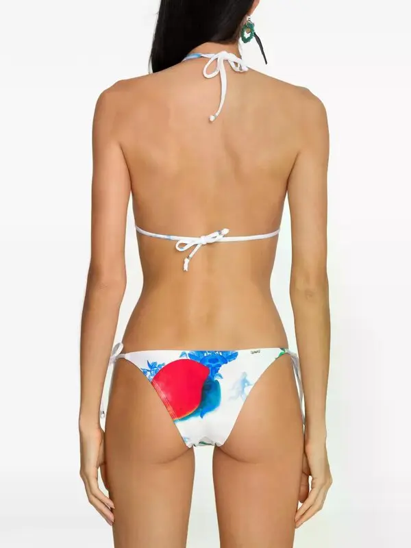 AMIR SLAMA Printed Tie-side Bikini