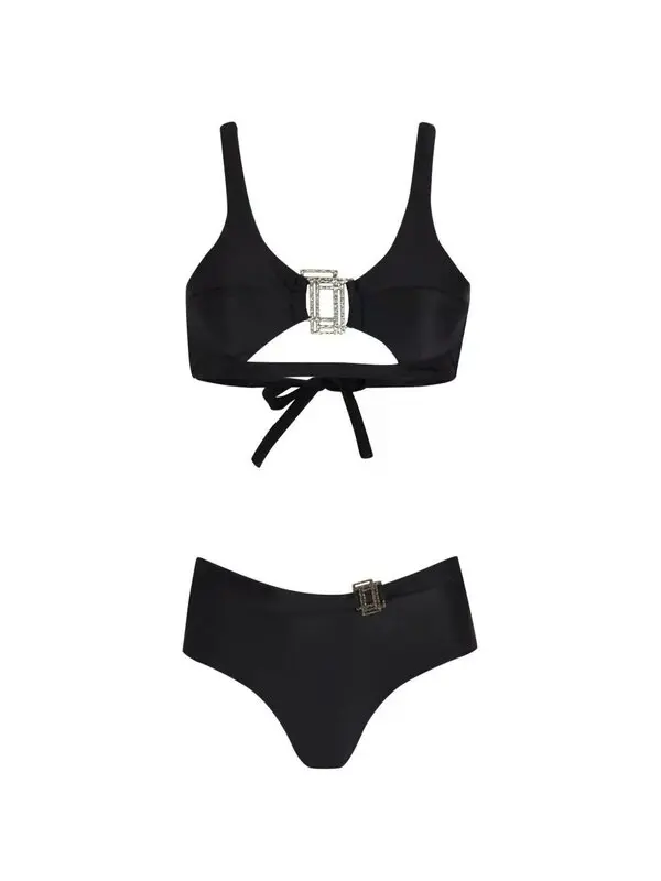 AMIR SLAMA Embellished-tie Bikini - Black