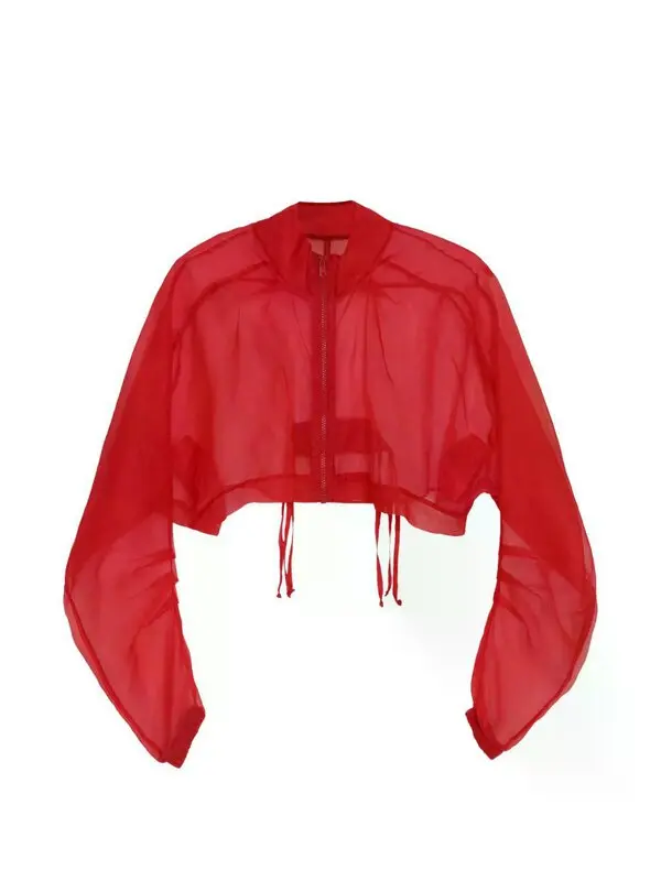 AMIR SLAMA Zip-up Silk Jacket - Red