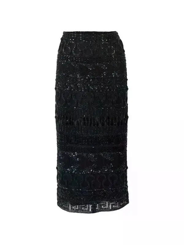 Carolina Herrera Embellished Skirt - Black