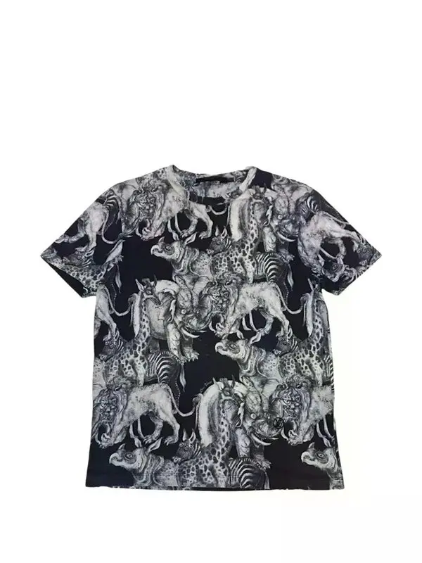 LOUIS VUITTON Chapman Brothers Animals Short-sleeve T-shirt - Black