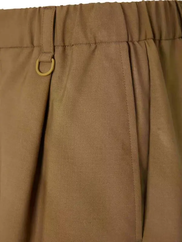Herno Elastic Waist Bermuda Shorts - Brown
