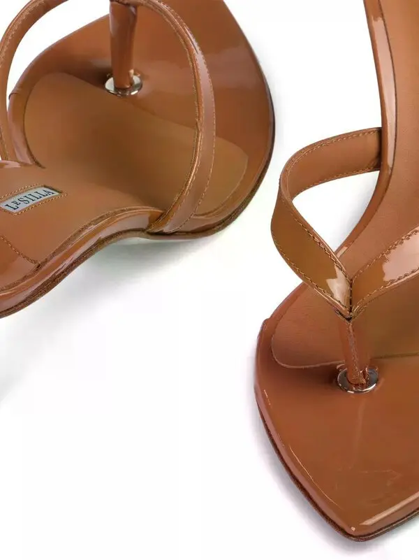 LE SILLA Giselle Thong-strap Stiletto Sandals - Brown