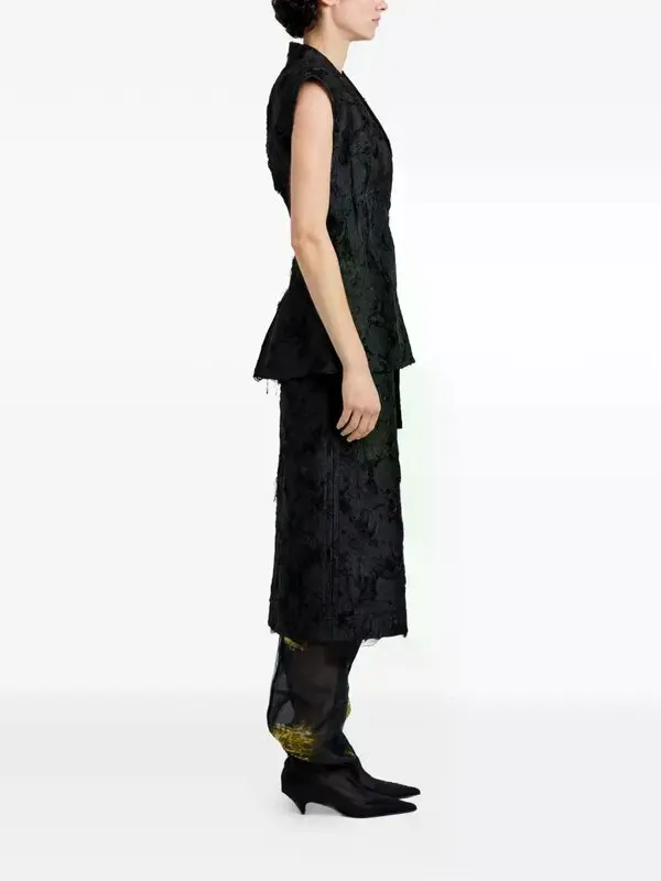 Proenza Schouler Jacquard Gilet - Black