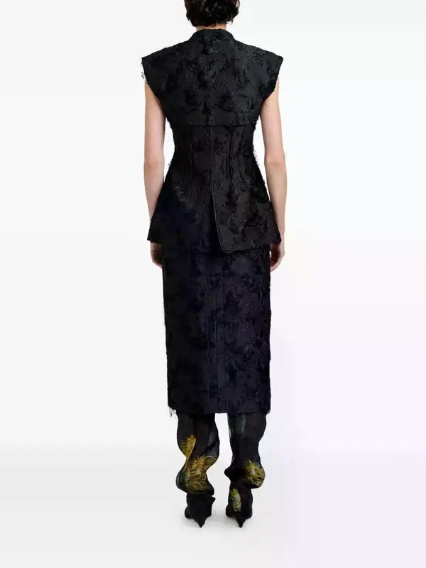 Proenza Schouler Jacquard Gilet - Black