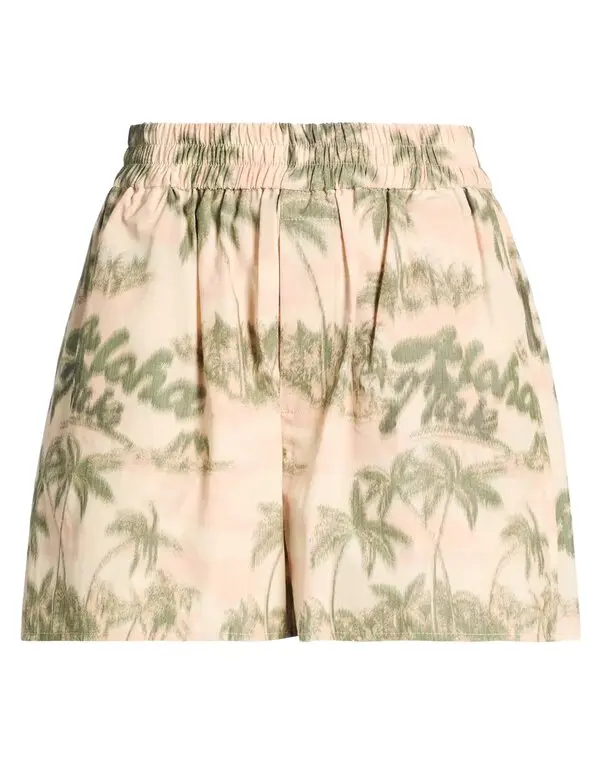 Maje Recycled Polyester And Cotton Hawaiian Print Shorts