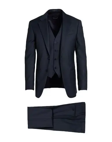 Emporio Armani Suit Midnight Size Virgin Wool - Blue