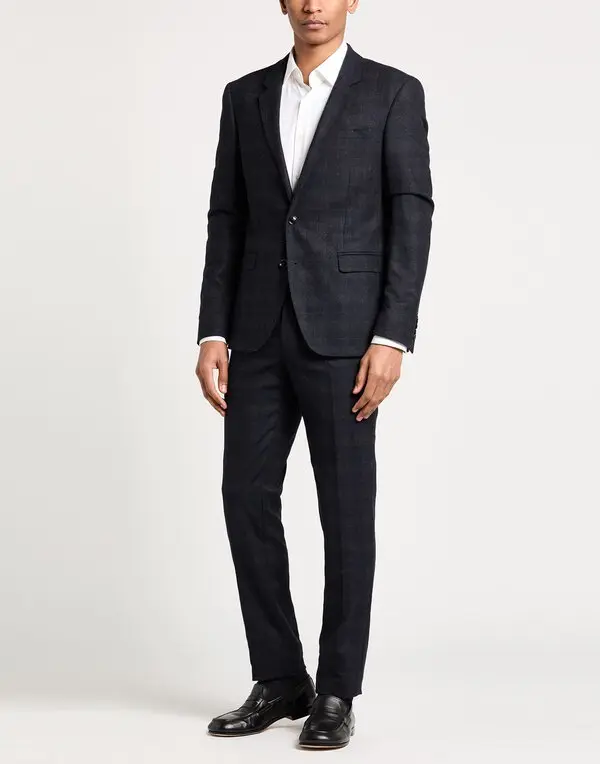 TRUSSARDI Suit Midnight Size Virgin Wool, Polyester, Elastane
