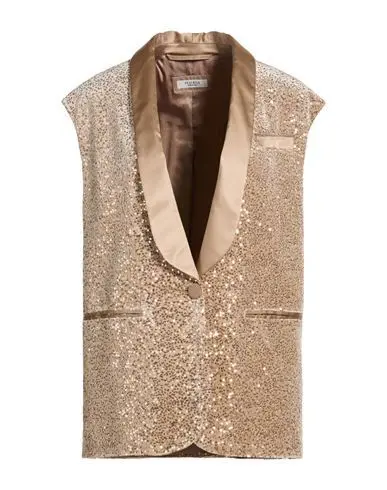Peserico Blazer Size Polyester, Elastane, Silk - Beige