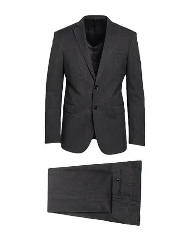 TRUSSARDI Suit Charcoal Size Cotton, Wool, Elastane - Grey
