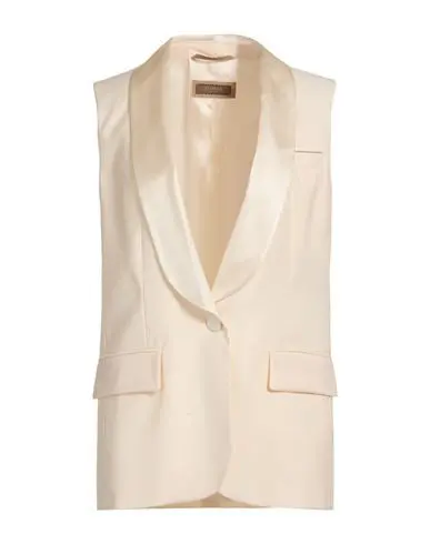 Peserico Blazer Ivory Size Virgin Wool, Silk - White