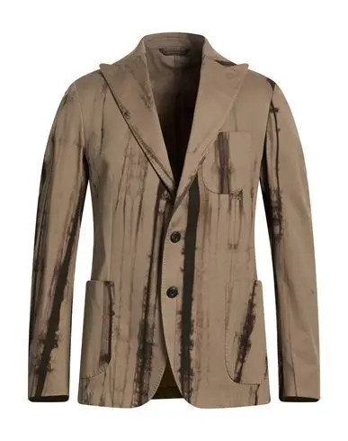 MESSAGERIE Blazer Khaki Size Cotton, Elastane - Beige