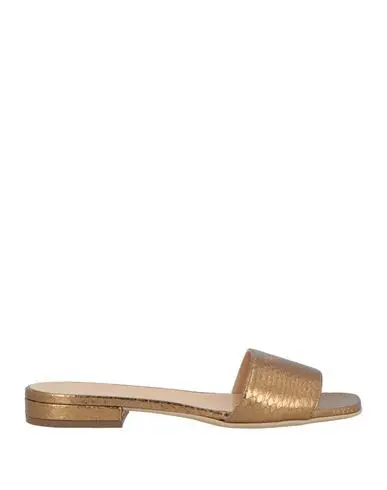 SERGIO ROSSI Sandals Bronze Size Leather - Yellow