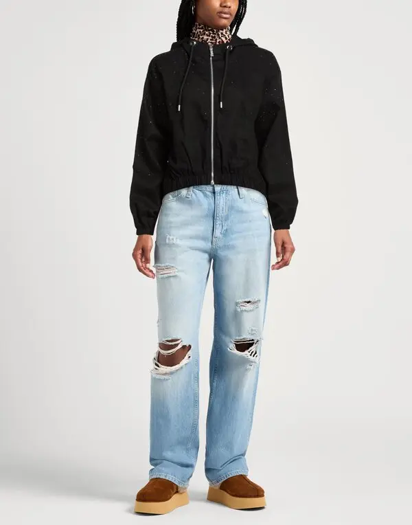 DISCLAIMER Cotton Gabardine Jacket With Crystals