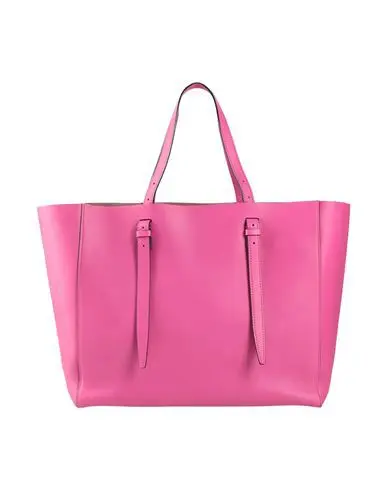 VALEXTRA Leather Shopper Tote - Fuchsia