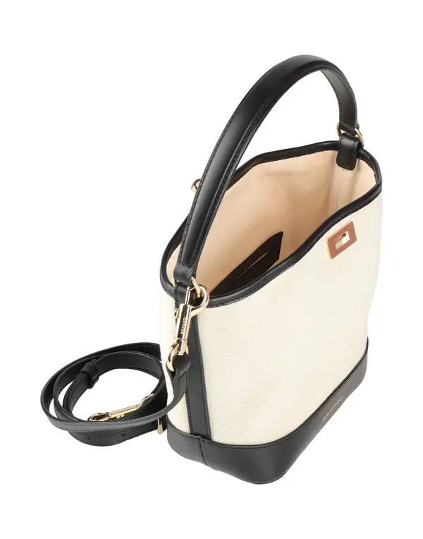 Sandro Handbag In Cotton And Cowhide - Beige