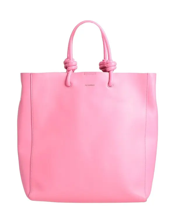 JIL SANDER Leather Shopper Tote - Pink