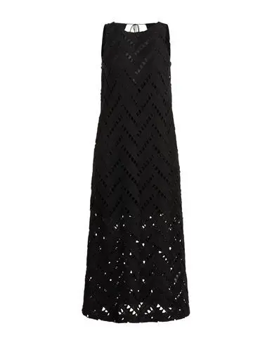 Alpha Studio Maxi Dress Size Cotton - Black