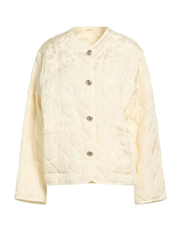 VICOLO Puffer Jacket Ivory Polyester
