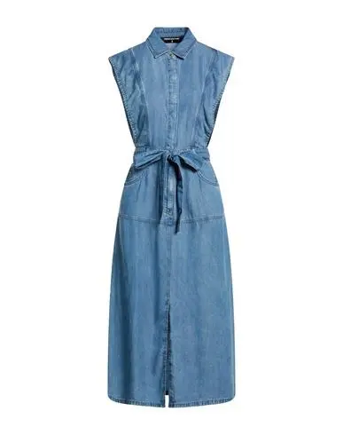 Patrizia Pepe Midi Dress Size Lyocell - Blue