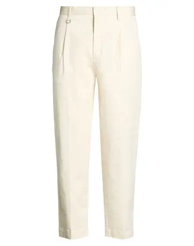 PAOLO PECORA Pantalone Tessuto Pants Midnight Size Cotton, Elastane - White