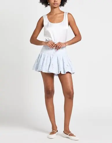 Sandro Flared Broderie Anglaise Mini Skirt