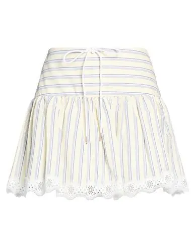Sandro Shorts & Bermuda Shorts Cream Size Cotton, Linen - White