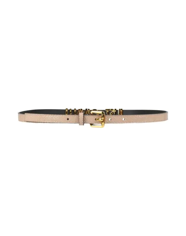 Just Cavalli Skinny Belt With Logo Appliqu