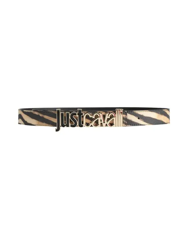 Just Cavalli Tiger-print Belt - Beige