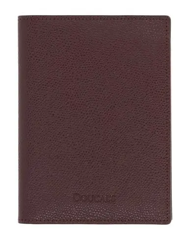 DOUCAL'S Document Holder Burgundy Calfskin - Red