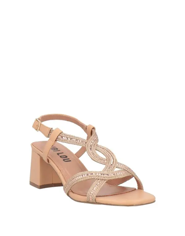 BIBI LOU Embellished Slingback Sandals