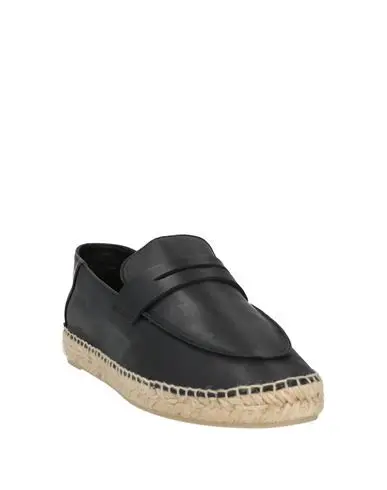 CastaÑer Leather Espadrilles - Black