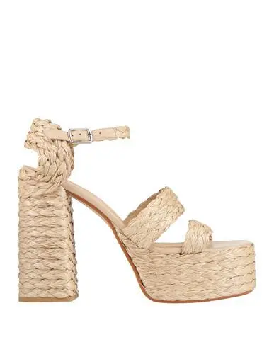 CastaÑer Sandals Size Textile Fibers - Beige