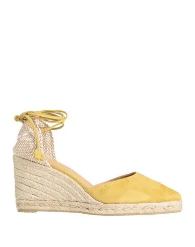 CastaÑer Espadrilles Lime Size Leather, Textile Fibers - Green