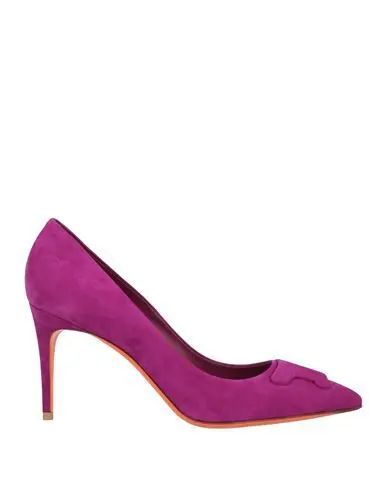 Santoni Pumps Mauve Size Leather - Purple