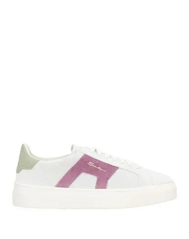 Santoni Double Buckle Sneaker Sneakers Size Leather - Off White