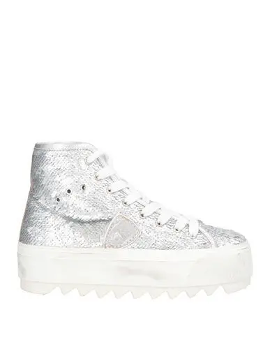 Philippe Model Paris Haute Sneakers Size Textile Fibers - Silver