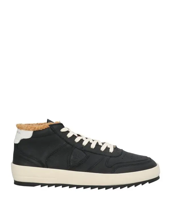 Philippe Model High-top Leather Sneakers - Black