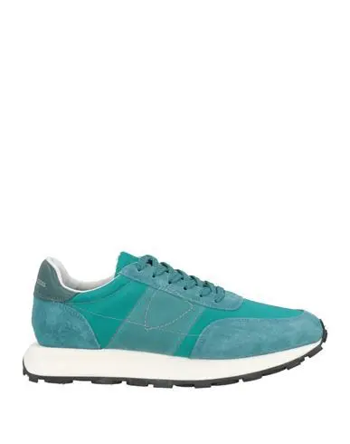 Philippe Model Tour Sneakers Deep Teal Size Leather, Textile Fibers - Green