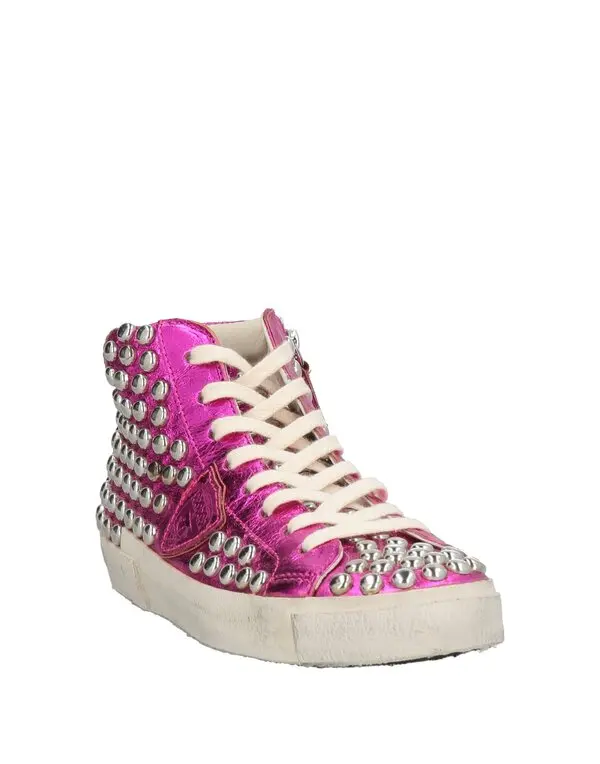 Philippe Model Prsx High-top Sneakers - Fuchsia
