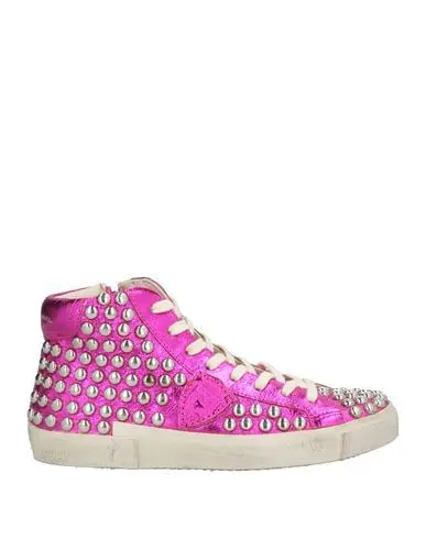 Philippe Model Prsx Sneakers Fuchsia Size Leather, Textile Fibers - Pink